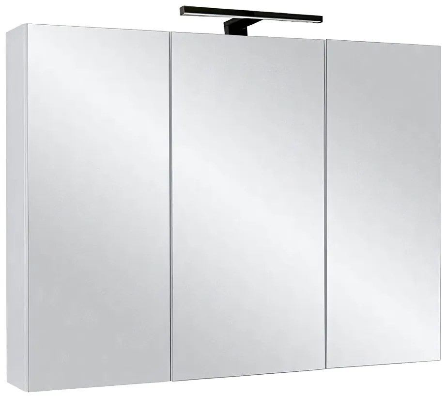 Comodo Zrcadlová skříňka Ticino 80 ZS LED-B s osvětlením Any LED 30 B, černá