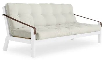 sofa POETRY by Karup - 100*200 cm white (bílá) + futon natural 701