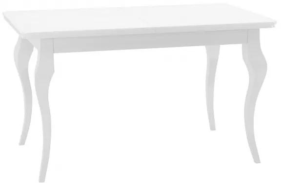 Rozkládací stůl Julia 140, Barva dřeva: bílý / bílý lesk