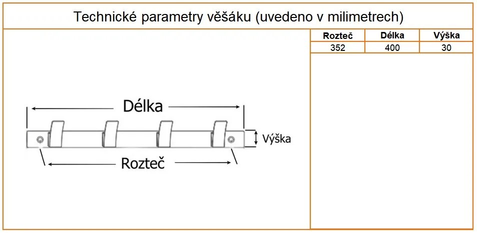 In-Design Věšák Santos černý velký