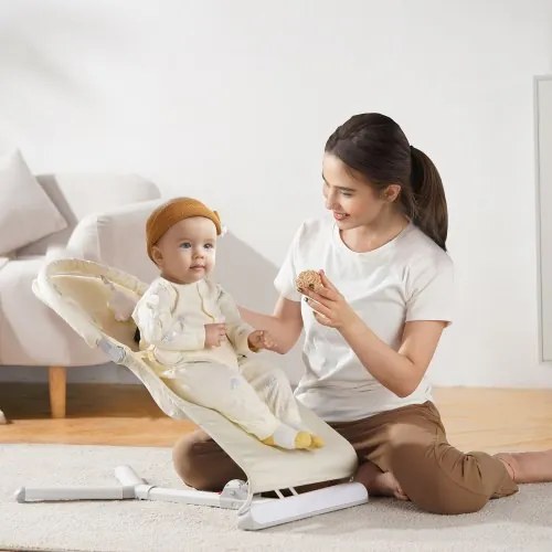 Baby Bouncer Skládací židle Bouncer pro děti 0-9 měsíců s hrazdičkou – BR10
