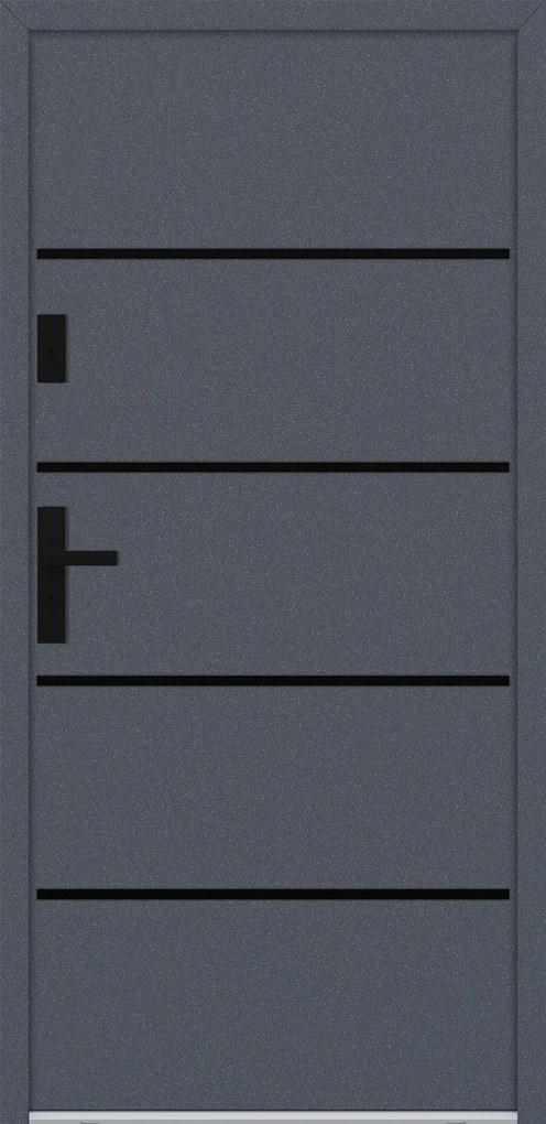 FM Turen - Feldmann & Mayer FM turen ATU68 M22 - blackline Orientace dveří: Levé, otevírání dovnitř, Dekor: Bílá, Standardní rozměr dveří včetně rámu: 100 cm x 200 cm - vnější rozměr rámu