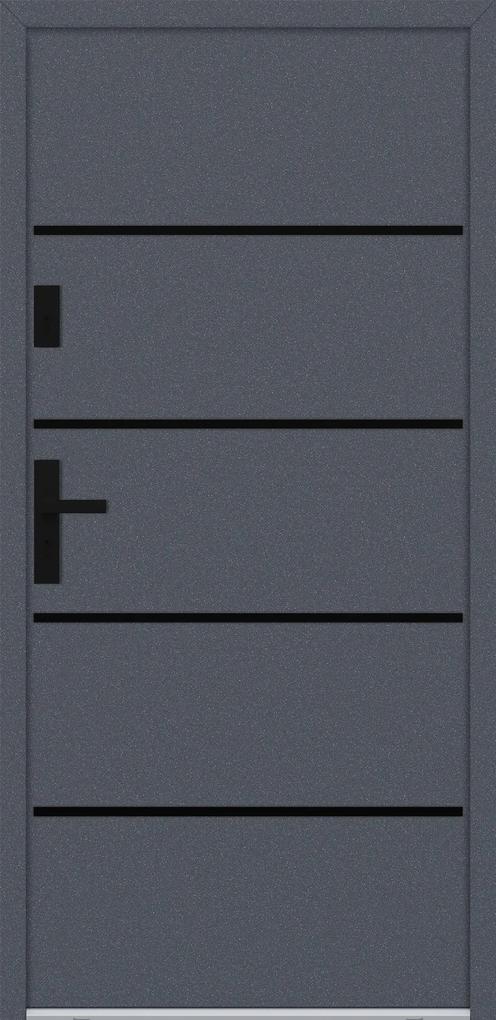 FM Turen - Feldmann & Mayer FM turen ATU68 M22 - blackline Orientace dveří: Levé, otevírání dovnitř, Dekor: Zlatý dub, Standardní rozměr dveří včetně rámu: 100 cm x 200 cm - vnější rozměr rámu