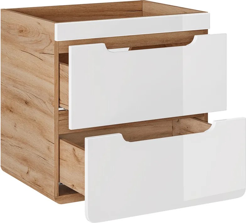 Koupelnová závěsná skříňka pod umyvadlo BÁRA 60 cm