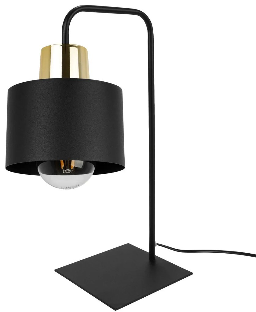 Stolní lampa Panta, 1x černé kovové stínítko, g