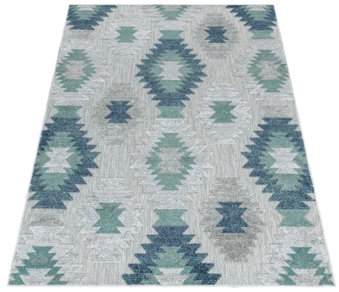 Ayyildiz, Kusový koberec Bahama 5153 Blue – na ven i na doma, 140x200, modrá, chodba / předsíň