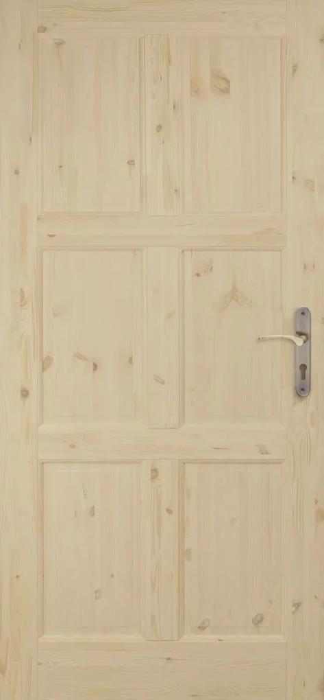 Orkan Interiérové dveře 90 L, 950 × 1985 mm, masivní dřevo, levé, borovice, plné