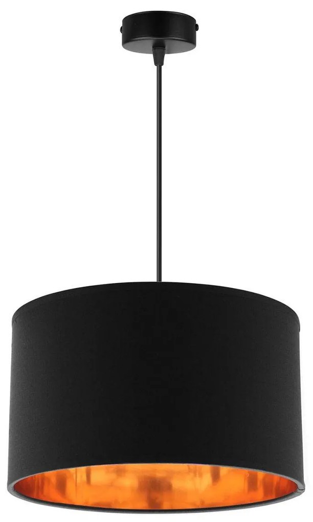 Závěsné svítidlo Shade, 1x textilní stínítko (výběr ze 6 barev), (výběr ze 3 barev konstrukce), (fi 35cm), g