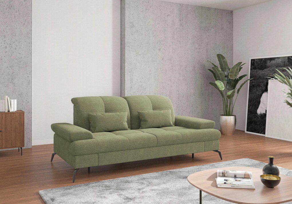 XXXLutz TŘÍMÍSTNÁ POHOVKA, textil, světle zelená Sit & More - Pohovky - 000144009939