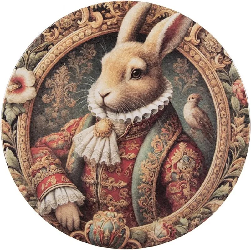 Servírovací umělý talíř Victorian Gentleman Rabbit - Ø 33*1 cm