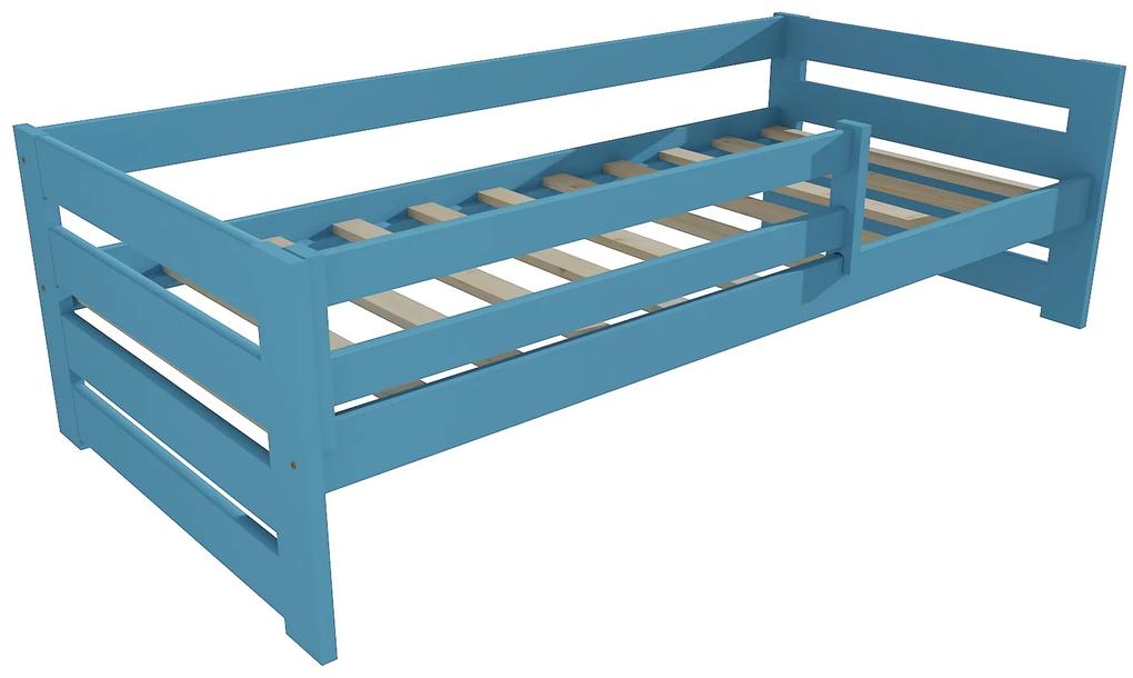 Vomaks Dětská postel DP 025 se zábranou Rozměr: 80 x 200 cm, Barva: barva modrá