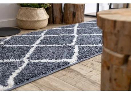 Dywany Luszczow Kusový koberec, běhoun BERBER CROSS, šedý Rozměr koberce: 60 x 250 cm