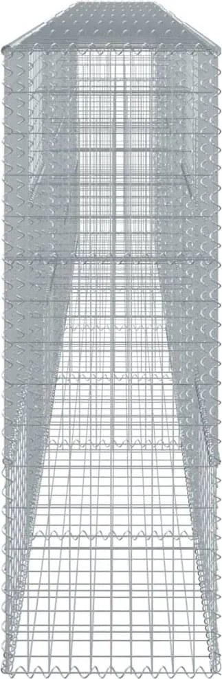 Gabionový koš s víkem 700 x 50 x 150 cm pozinkované železo 3295160