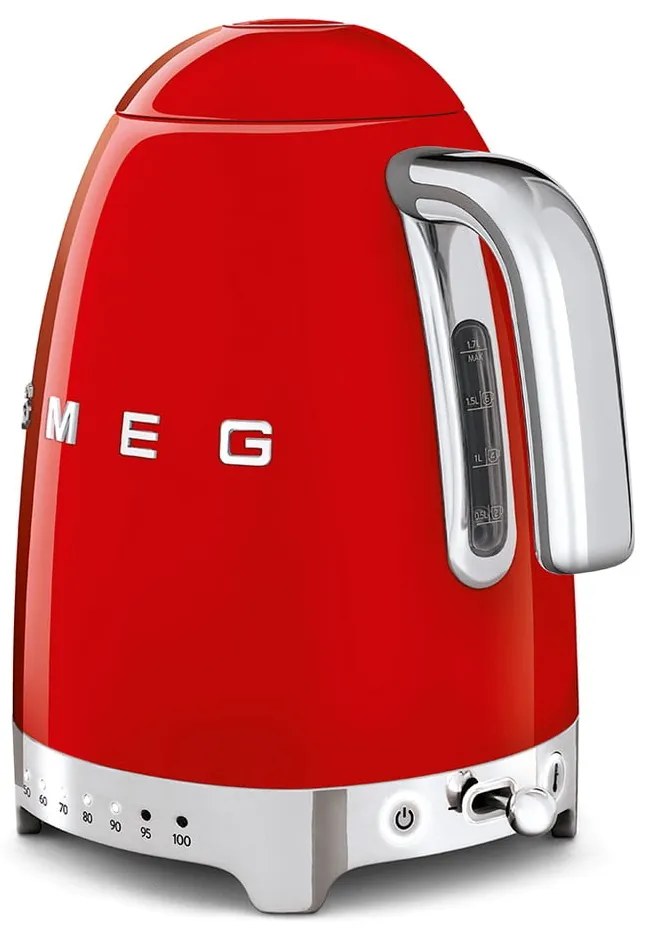 Červená rychlovarná konvice z nerezové oceli 1,7 l Retro Style – SMEG