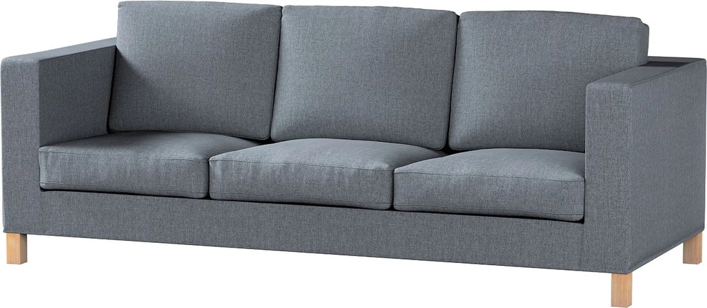 Potah na pohovku IKEA Karlanda 3-místná nerozkládací, krátký barva šedá látka pletený vzor