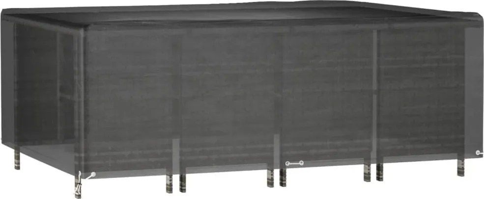 vidaXL Plachta na zahradní nábytek s 12 očky 240x180x80 cm obdélníková [319301]