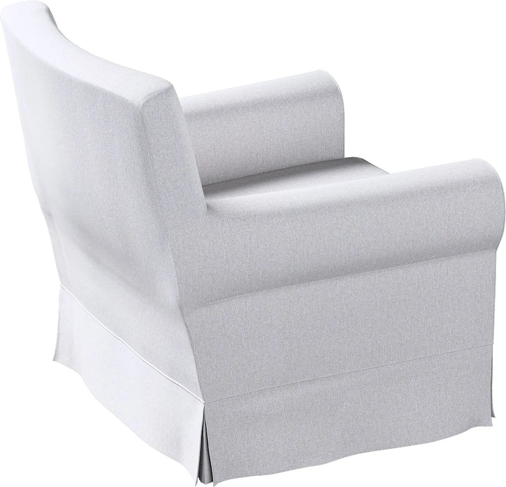 Potah na křeslo IKEA Ektorp Jennylund barva šedá látka pletený vzor