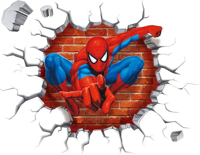Samolepka na zeď "Spider-man 3" 50x45 cm