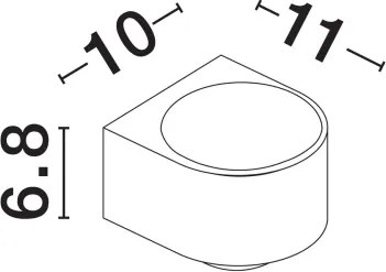 Nástěnné LED svítidlo NOVA LUCE OPERA 11W 3000K IP54 9030937