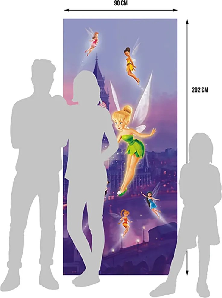 Dětská vliesová fototapeta na zed' Víly v Noci, Disney | 90 x 202 cm | DFTDNV 5424