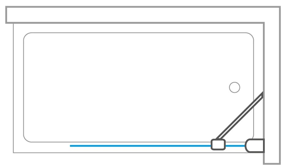 Roth Proxima Line vanová zástěna 80 x 150 cm brillant transparent 453-8000000-00-02