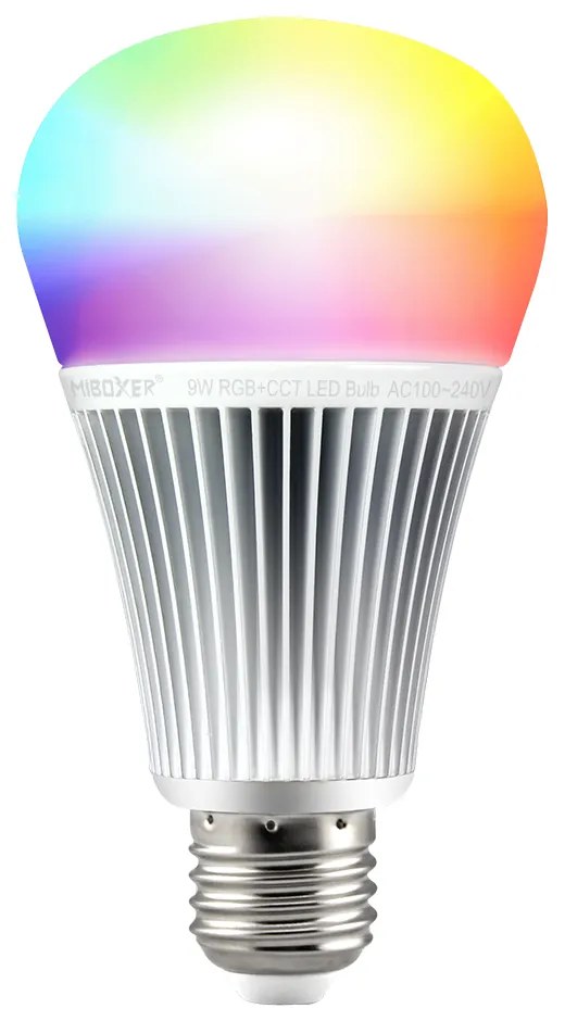 LED Solution Mi-Light MiBoxer RF LED žárovka RGB+CCT 9W E27