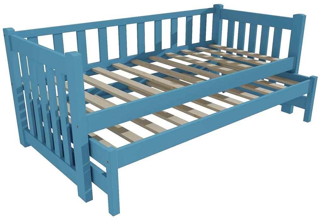 Vomaks Dětská postel s výsuvnou přistýlkou DPV 002 Rozměr: 80 x 180 cm, Barva: barva šedá