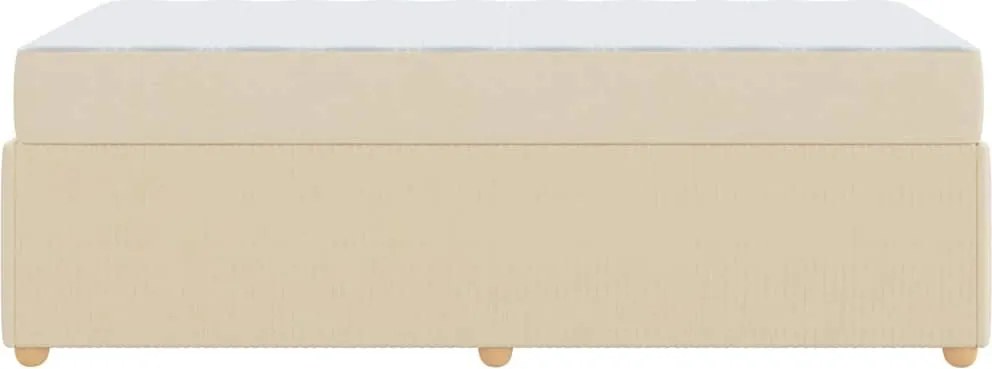 Rám postele Krémová 100 x 200 cm textil 3398358