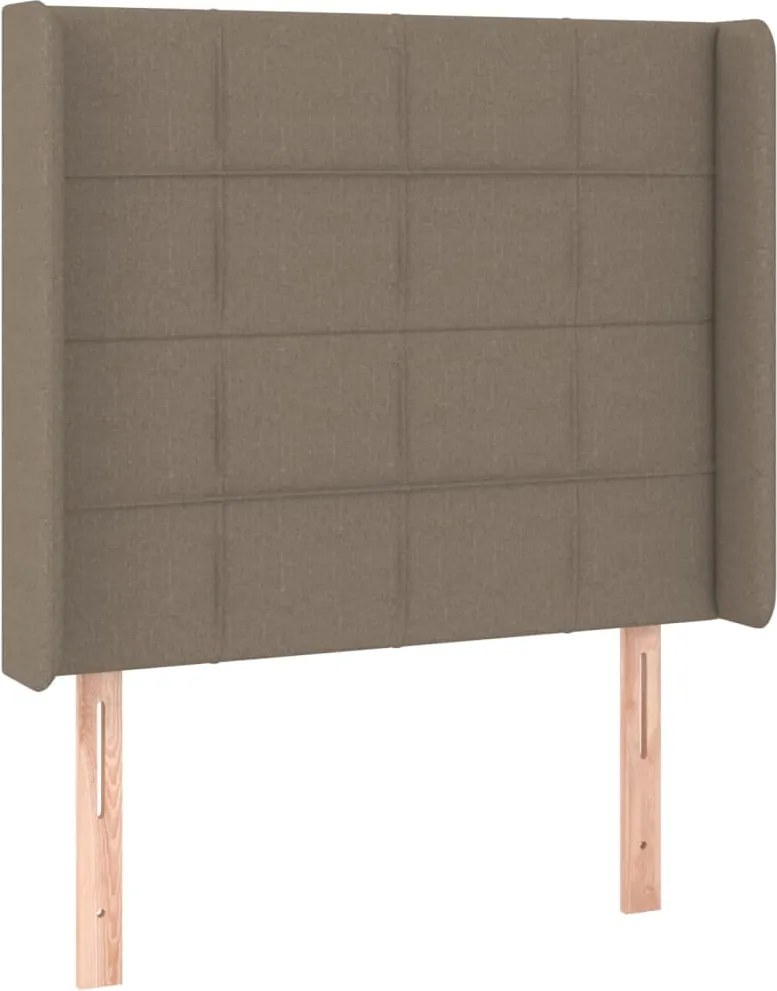 Box spring postel s matrací a LED taupe 80 x 200 cm textil 3138273