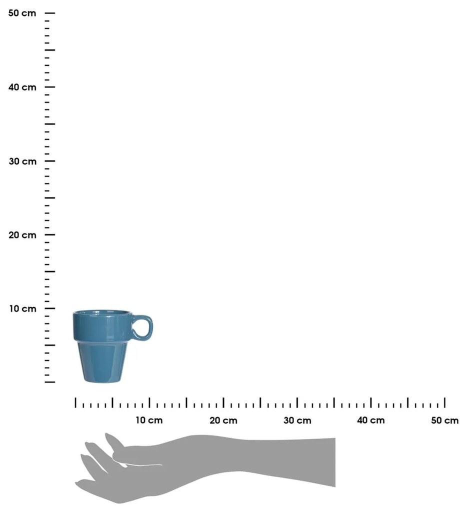 Sada 4 hrnků Tovy 180 ml barevná