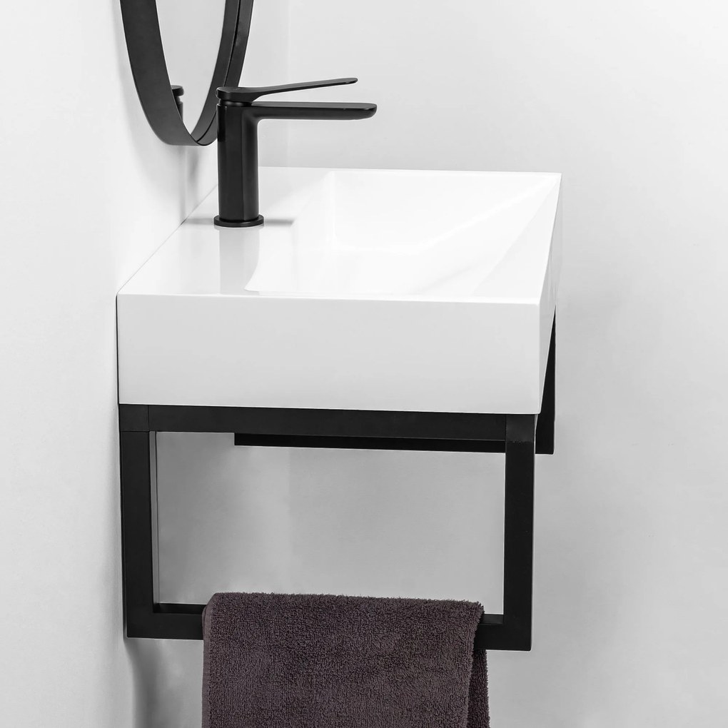 Rea, Konglomerátové umyvadlo na desku REA GOYA - 70CM + konzola, KPL-U8902