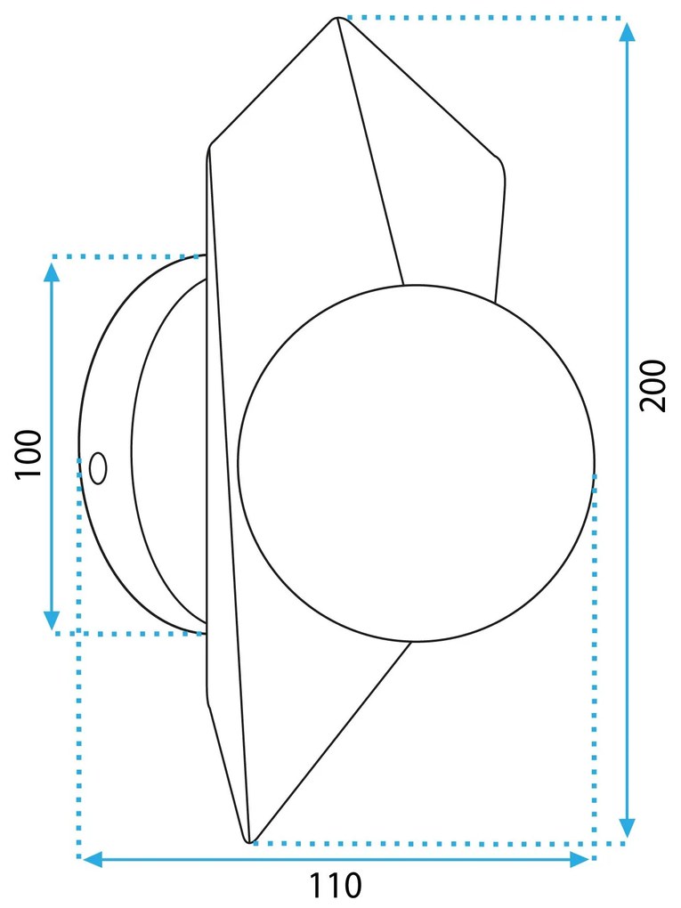 Toolight Nástěnné svítidlo APP1411-W BLACK GOLD