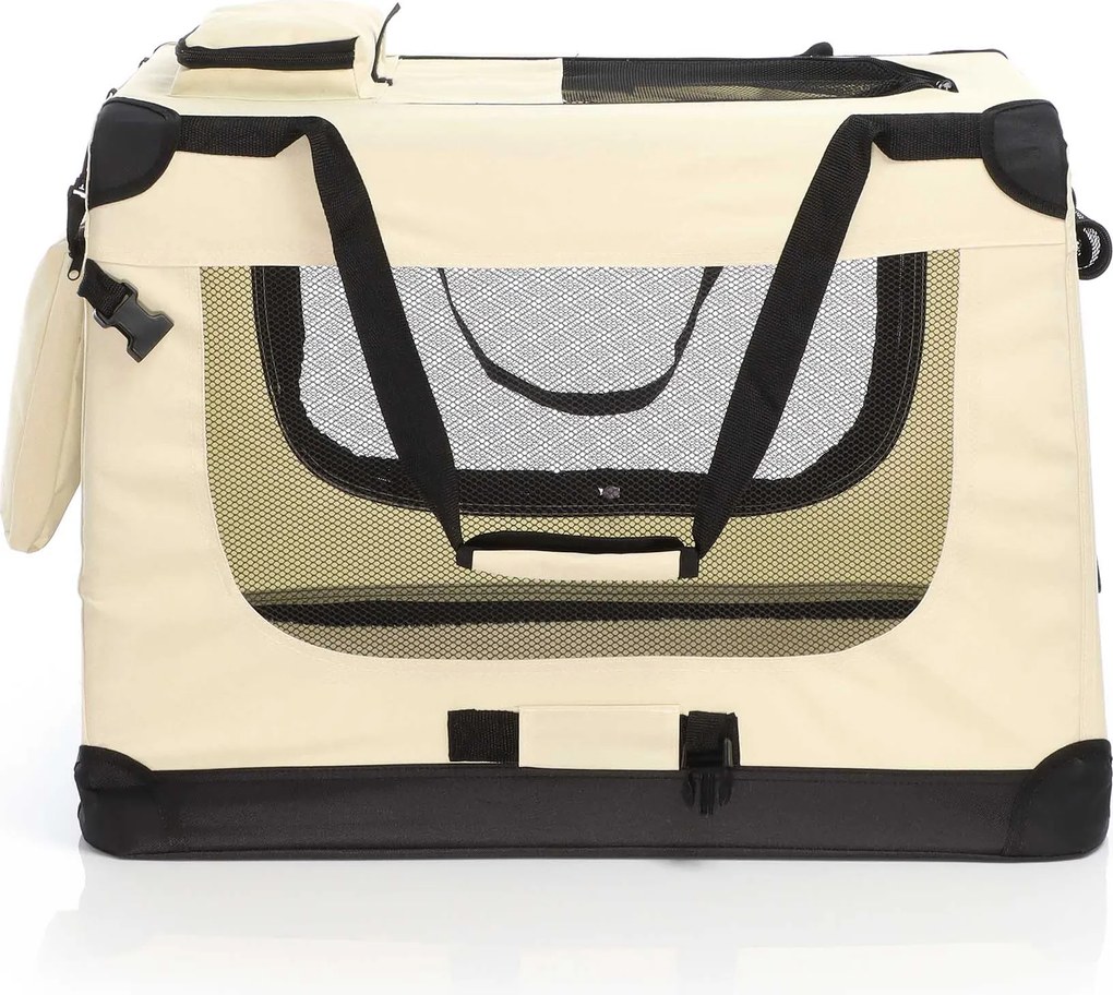 Přepravní box fudajo – 82 × 56 × 58 cm, béžová (64188)
