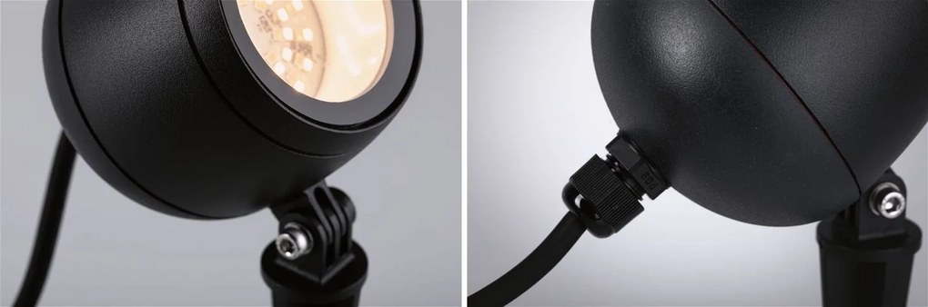 P 94768 Plug & Shine LED bodové zahradní světlo Smart Home Zigbee Kikolo neláká hmyz IP65 CCT 6,2W antracit - PAULMANN