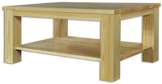 Drewmax ST117-120 - Konferenční stolek z masivní borovice 130x70x50cm - Dub