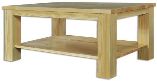 Drewmax ST117-120 - Konferenční stolek z masivní borovice 130x70x50cm - Ořech