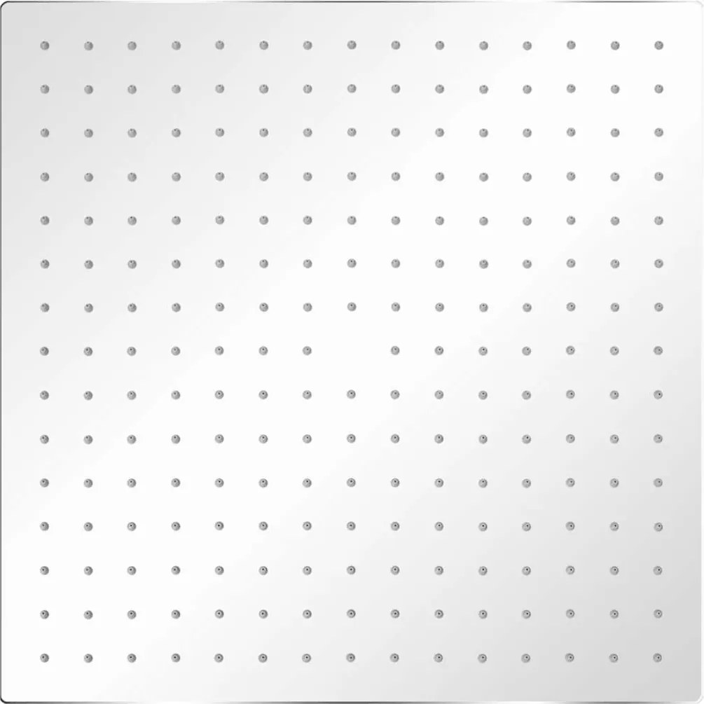 Dešťová sprchová hlavice nerezová ocel 40 x 40 cm čtvercová 142162