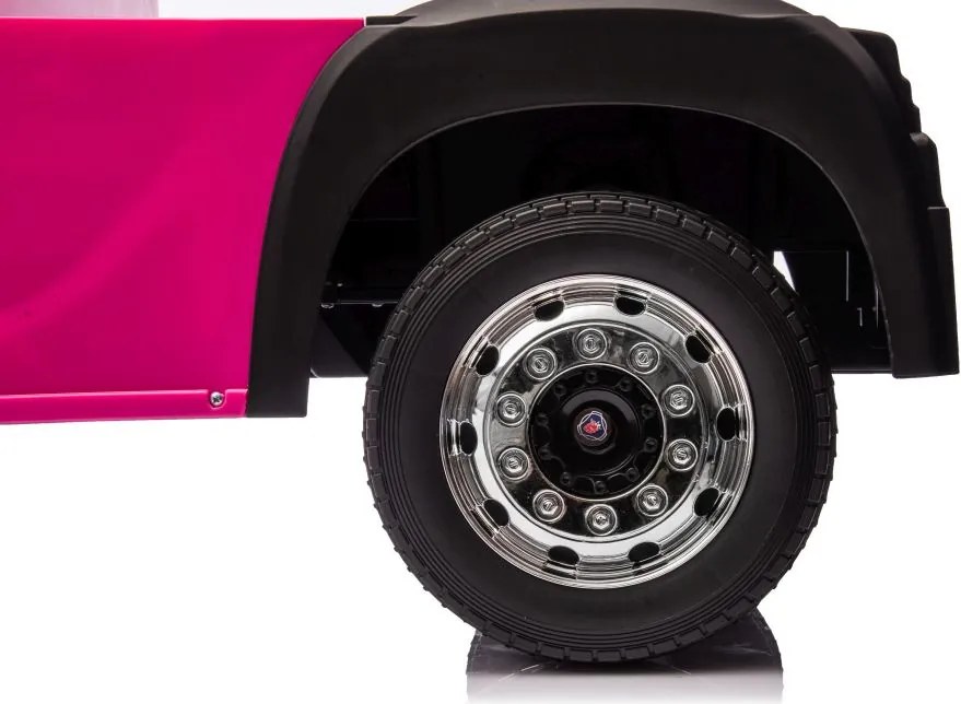 LEAN CARS Elektrické auto na baterie Scania 500R HL698 růžové 4x4