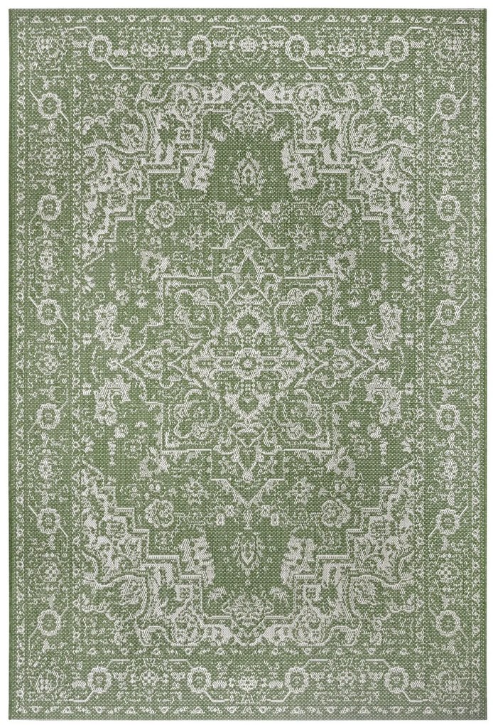 Hanse Home Collection koberce Kusový orientální koberec Flatweave 104810 Green/Cream - 80x150 cm