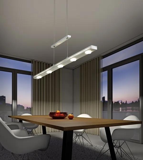 Trio Leuchten 379190707 LACAL - LED svítidlo nad stůl stmívatelný + změna  světla, LED 24,5W, 3000 + 5000K, 100cm | BIANO