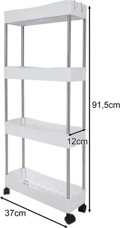 Organizér na kolečkách - police
