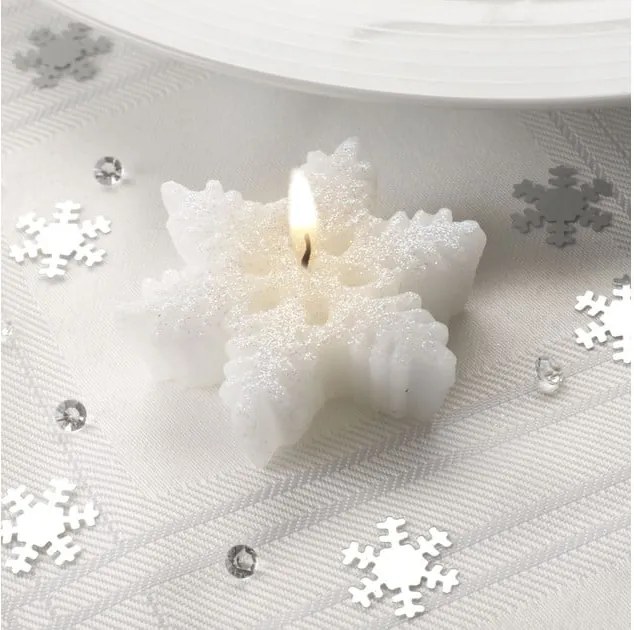 Sada 3 svíček Neviti Snowflake