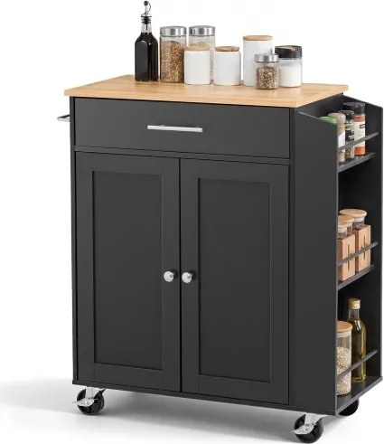 Kuchyňský ostrůvek s úložným prostorem VEVOR, 640 × 380 × 15 mm