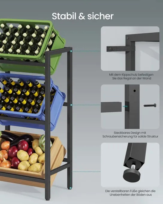 Regál na přepravky BSC353B01