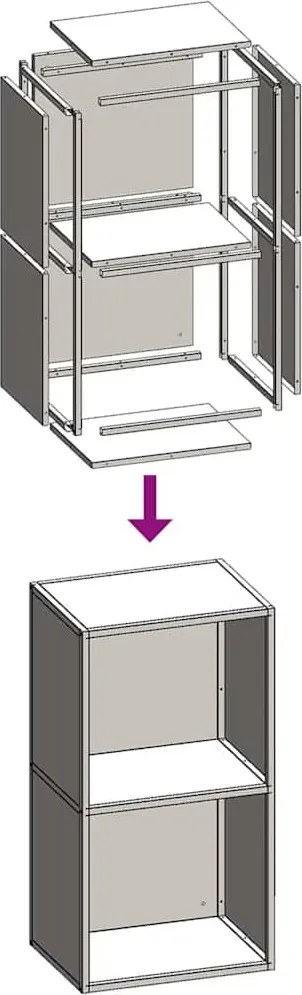 vidaXL Stojan na palivové dřevo Ocel válcovaná za studena [864191] Barva: Bílá
