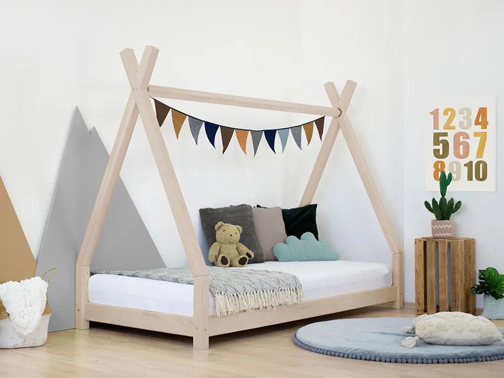 Benlemi Dětská domečková postel NAKANA Barva: Tmavě šedá, Rozměr: 90 x 200 cm