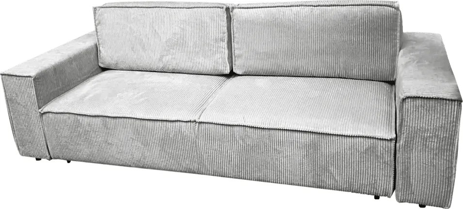Rozkládací pohovka, světle šedá, HARPERA BIG SOFA