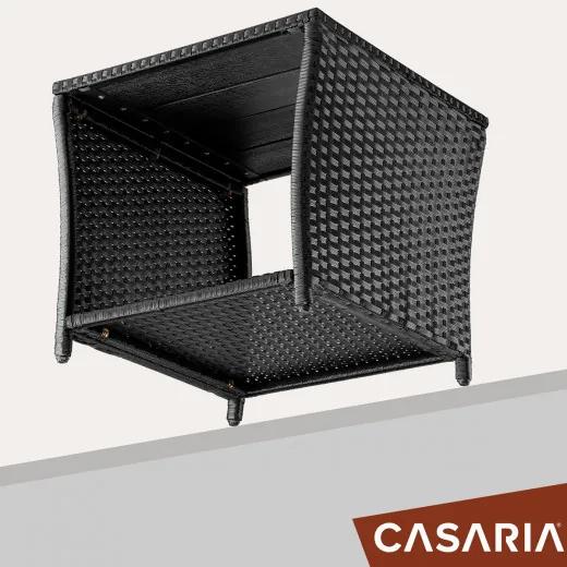 Deuba Ratanový stolek Vedis 45x45x40cm - černý