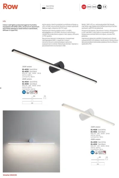 Redo 01-4034 - LED Koupelnové osvětlení zrcadla ROW LED/18W/230V 90 cm IP44 bílá