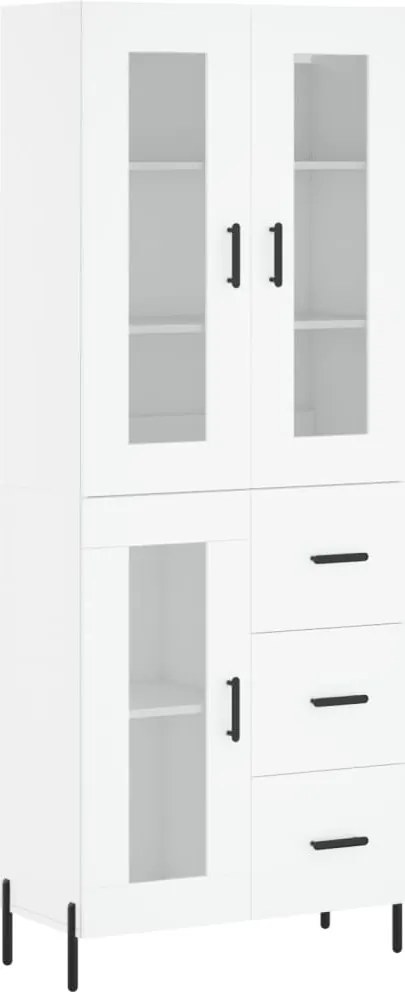 vidaXL Skříň highboard 69,5 x 34 x 180 cm kompozitní dřevo [3198601] Barva: šedá sonoma
